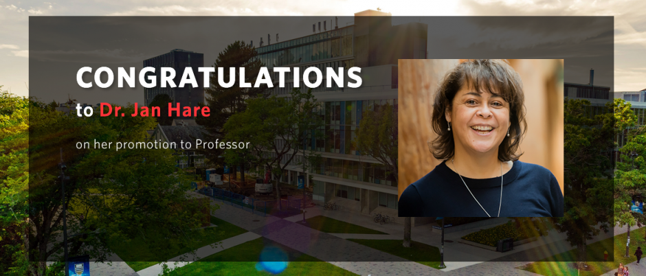 Congratulations To Dr Jan Hare On Her Promotion To Professor