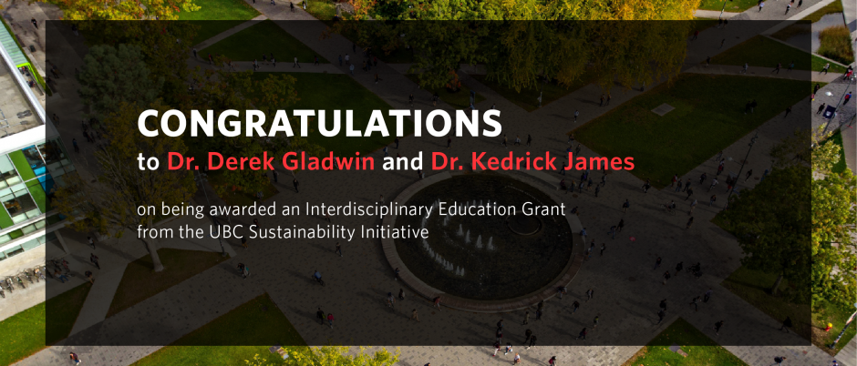 Congratulations To Dr Derek Gladwin And Dr Kedrick James